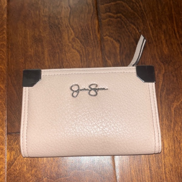 Jessica Simpson | Bags | Jessica Simpson Pink And Black Wallet Clutch ...